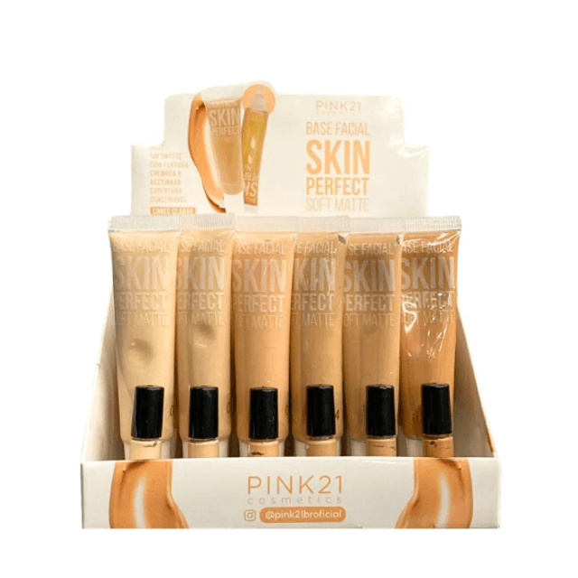 Base Líquida Skin Perfect Soft Matte - Pink 21 18ml | Grandfino calçados