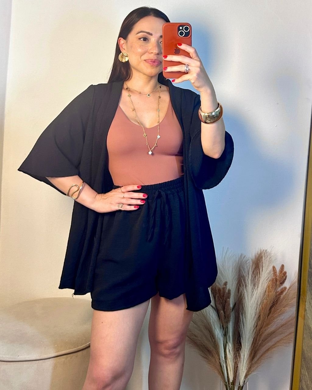 Conjunto Feminino Cardigan e Shorts Duna | Moda Feminina Essencial ...