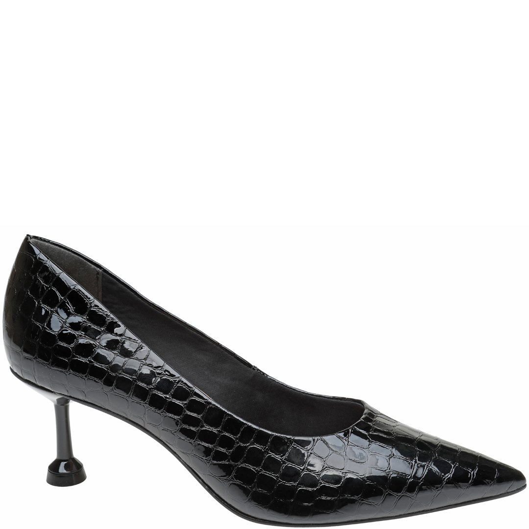 Scarpin Couro Preto | Tabita