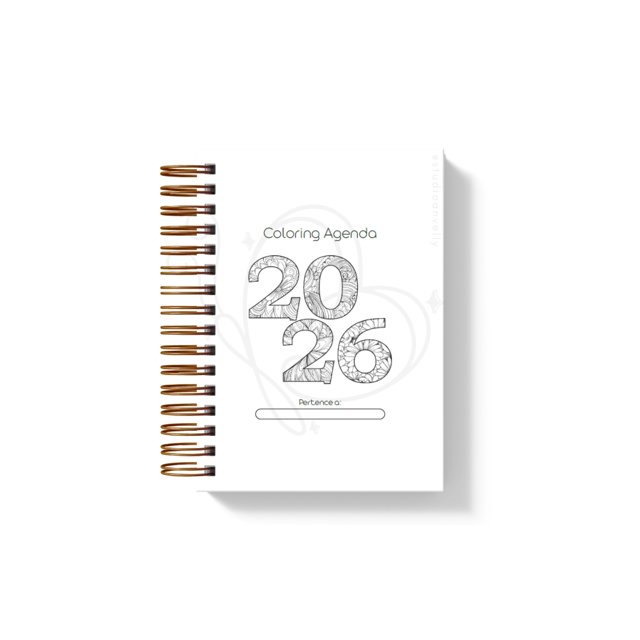 Agenda Coleção Coloring 2026/2027 - M02 | Studio Anvelly