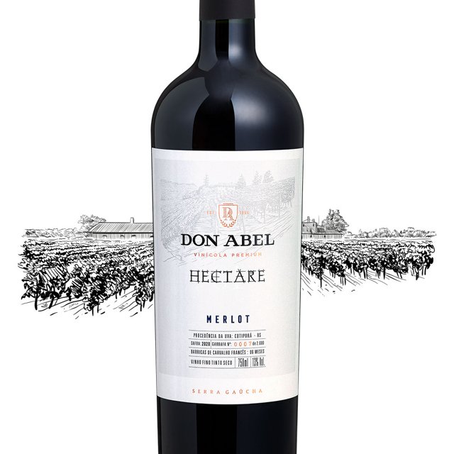 Vinho Tinto Brasileiro Don Abel Merlot Hectare - 750mL | Armazém Nacional