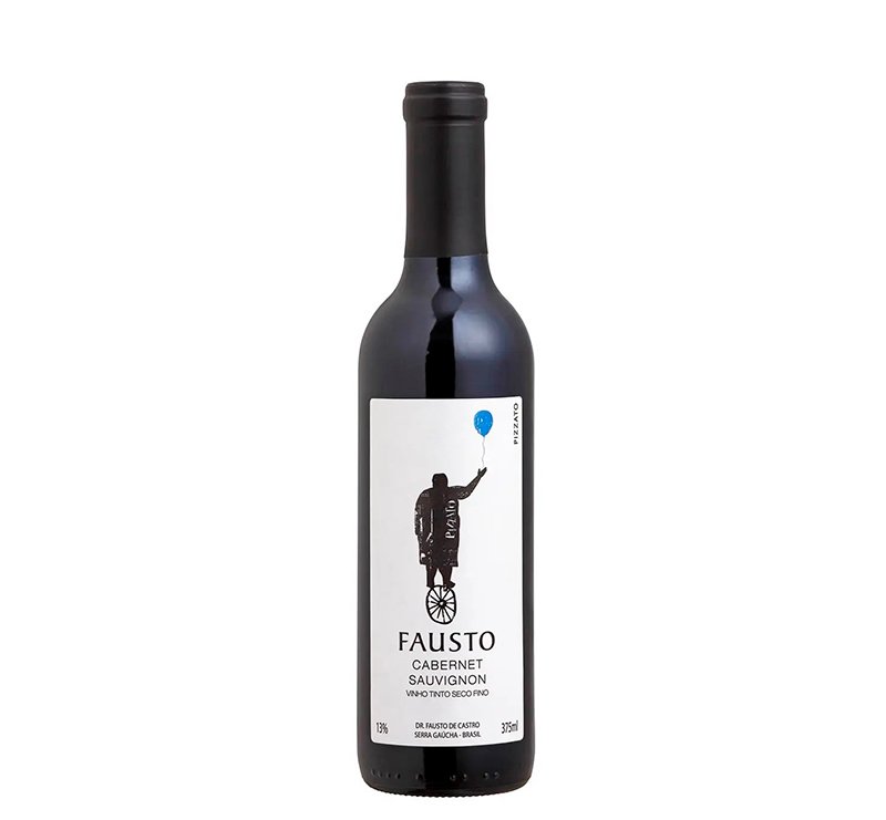 Vinho Fausto de Pizzato Cabernet Sauvignon - 375 ml | Armazém Nacional