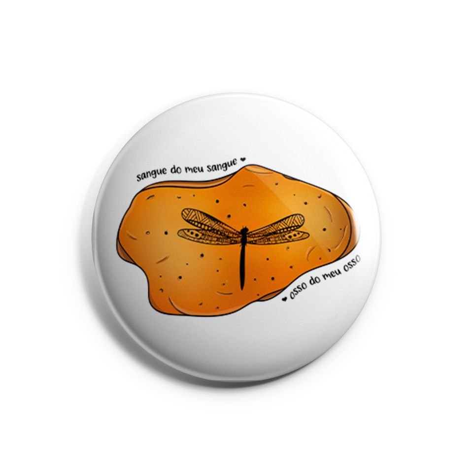 Botton Libélula no Âmbar | Outlander | Art Gaby Fernandes