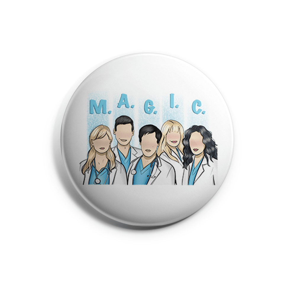 Botton Greys Anatomy - M.A.G.I.C | Art Gaby Fernandes