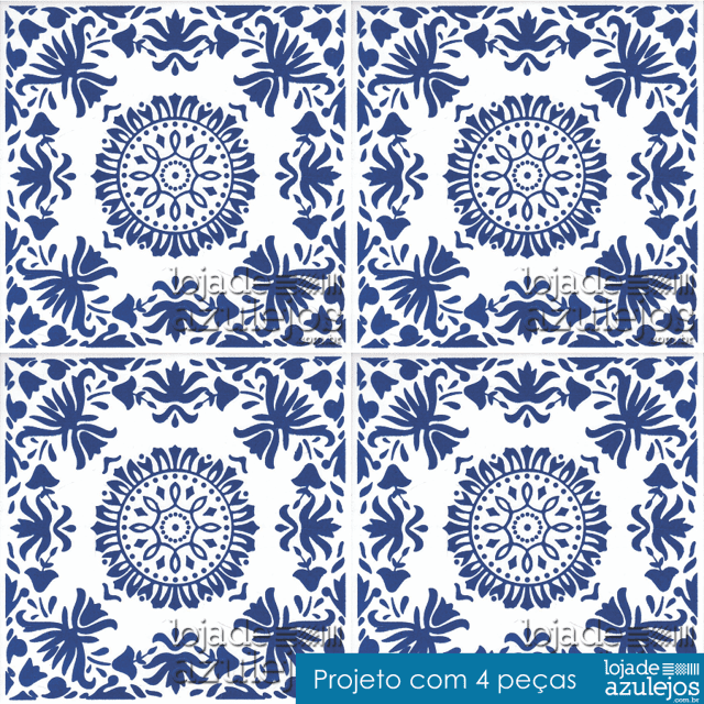 Azulejo 15.4x15.4 - Retrô RE06-Unitário | Loja de Azulejos