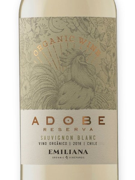 Vinho Branco Orgânico Adobe Reserva Sauvignon Blanc 750 mL | Cia do Vinho