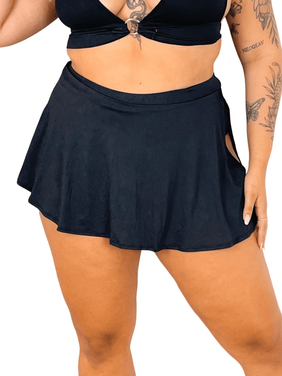 Calcinha Com Saia Embutida Biquíni Plus Size Saída De Praia Vesti Sp
