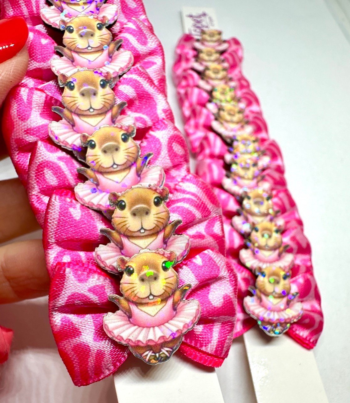 Laço P Pink Love Capivara Bailarina (10 unid) | Topet Laços