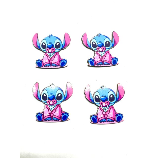 Adesivo Paper Lilo Stitch Chupando Bico (20 unid) | Topet Laços