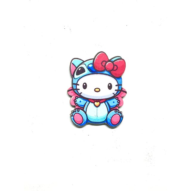 Adesivo Paper Lilo Stitch Hello Kitty (20 unid) | Topet Laços