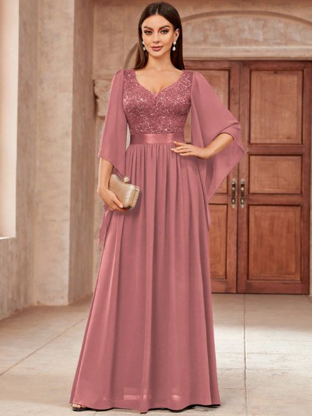 Vestido Longo de Festa com Capa Elegante | Aurea Dress - Loja de ...