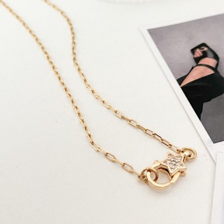 Colar Cartier Com Fecho Cravejado em Zircônia Em Forma de Estrela AU ...