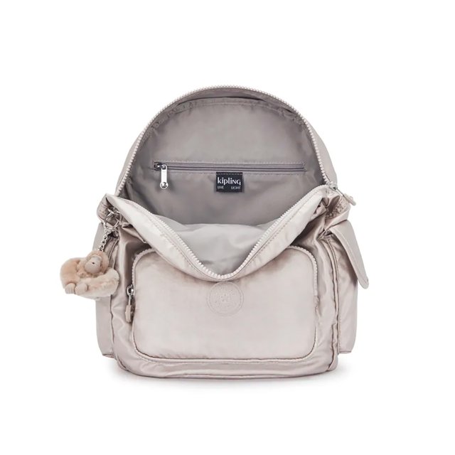 Mochila Kipling Feminina City Pack S Metallic Glow - Loja Battisti ...
