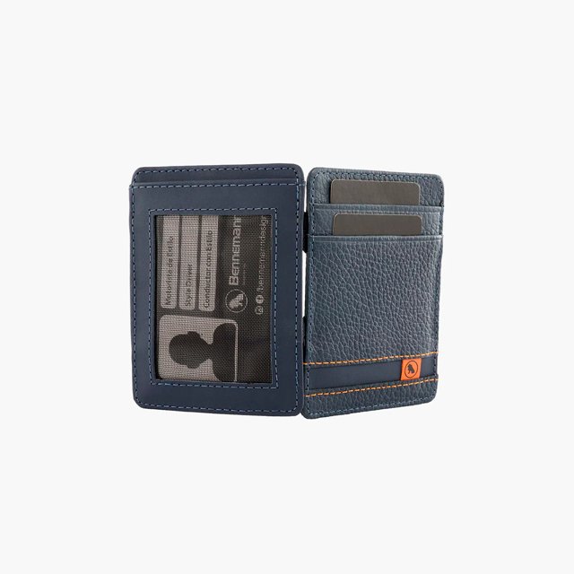 Carteira Mágica Bennemann Masculina Couro Arizona Azul - Loja Battisti ...