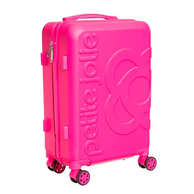 Mala Petite Jolie Feminina Pequena Rosa Pink com Rodinhas - Loja ...