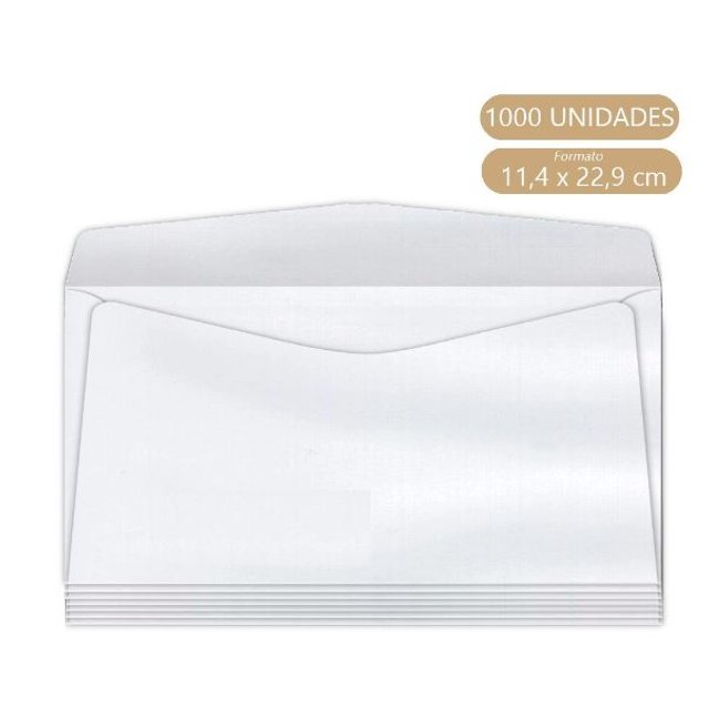 ENVELOPE OFÍCIO BRANCO FORONI 11X22 COM 1.000 UNIDADES | Atacadão Mec