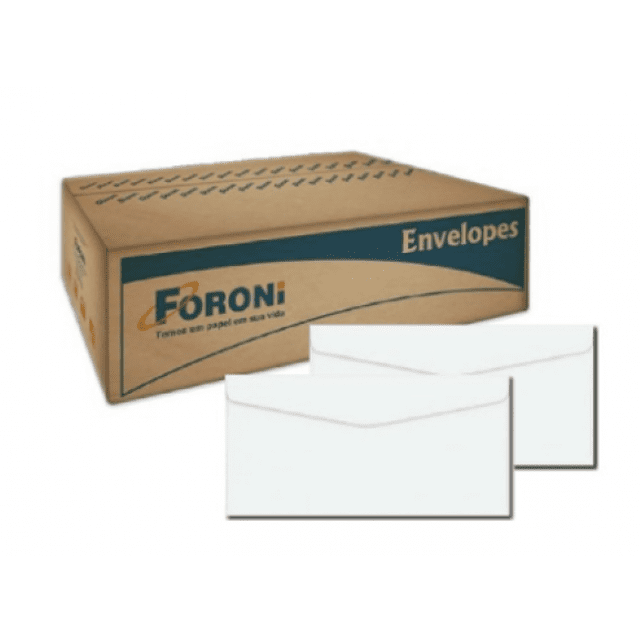 ENVELOPE OFÍCIO BRANCO FORONI 11X22 COM 1.000 UNIDADES | Atacadão Mec