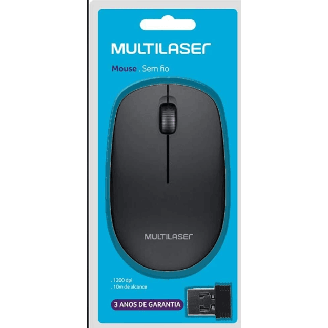 MOUSE SEM FIO MULTILASER USB M0251 | Atacadão Mec