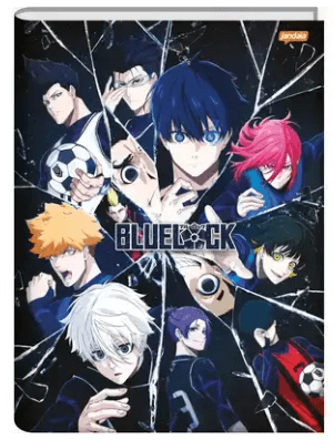 CADERNO BROCHURA CAPA DURA UNIVERSITÁRIO BLUE LOCK JANDAIA 80 FOLHAS ...