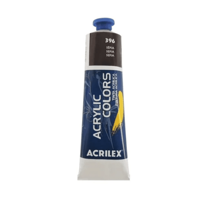 TINTA ACRÍLICA ACRYLIC COLORS 396 SÉPIA ACRILEX 20ML | Atacadão Mec