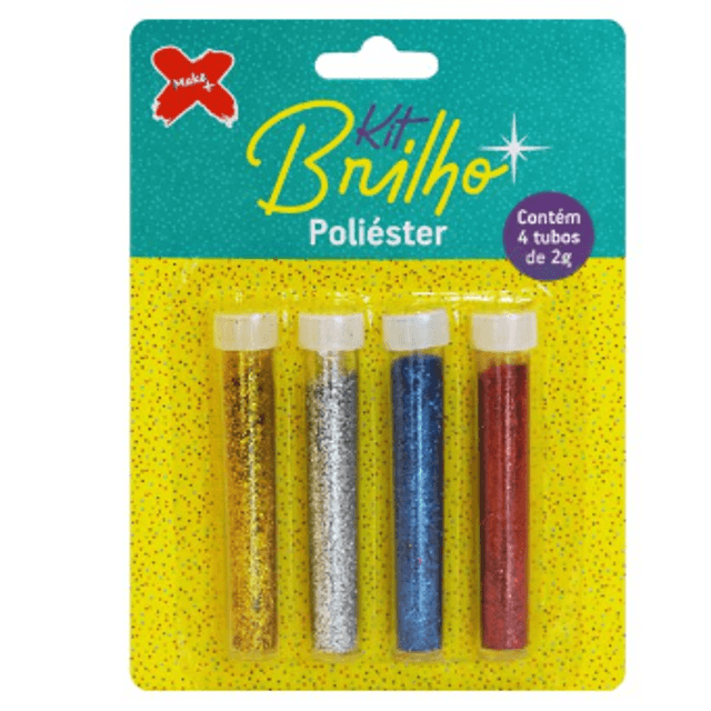 KIT BRILHO POLIÉSTER MAKE+ COM 4 UNIDADES | Atacadão Mec