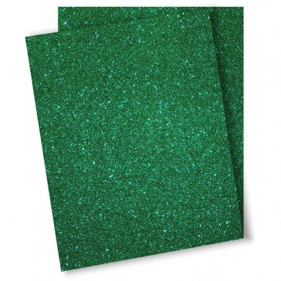 BORRACHA EVA GLITTER VERDE 40X48 IBEL | Atacadão Mec