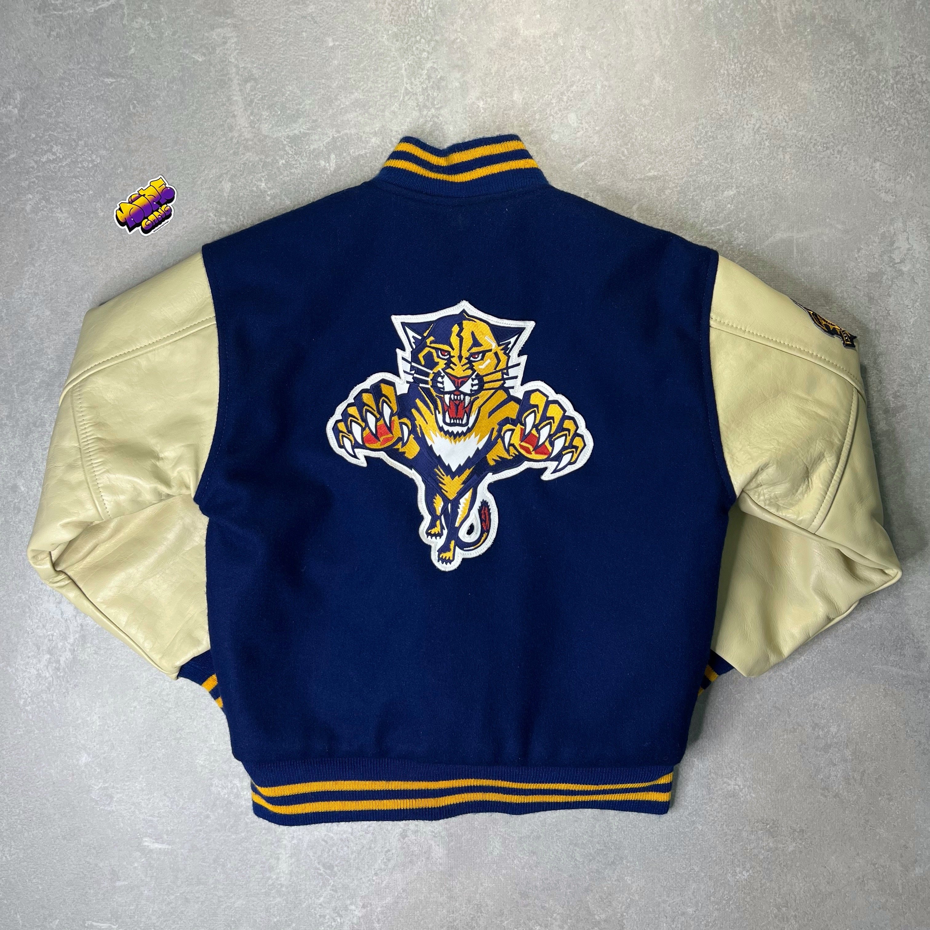 Vintage Custom (Florida Panthers) Varsity Bomber Jacket 100% Wool ...
