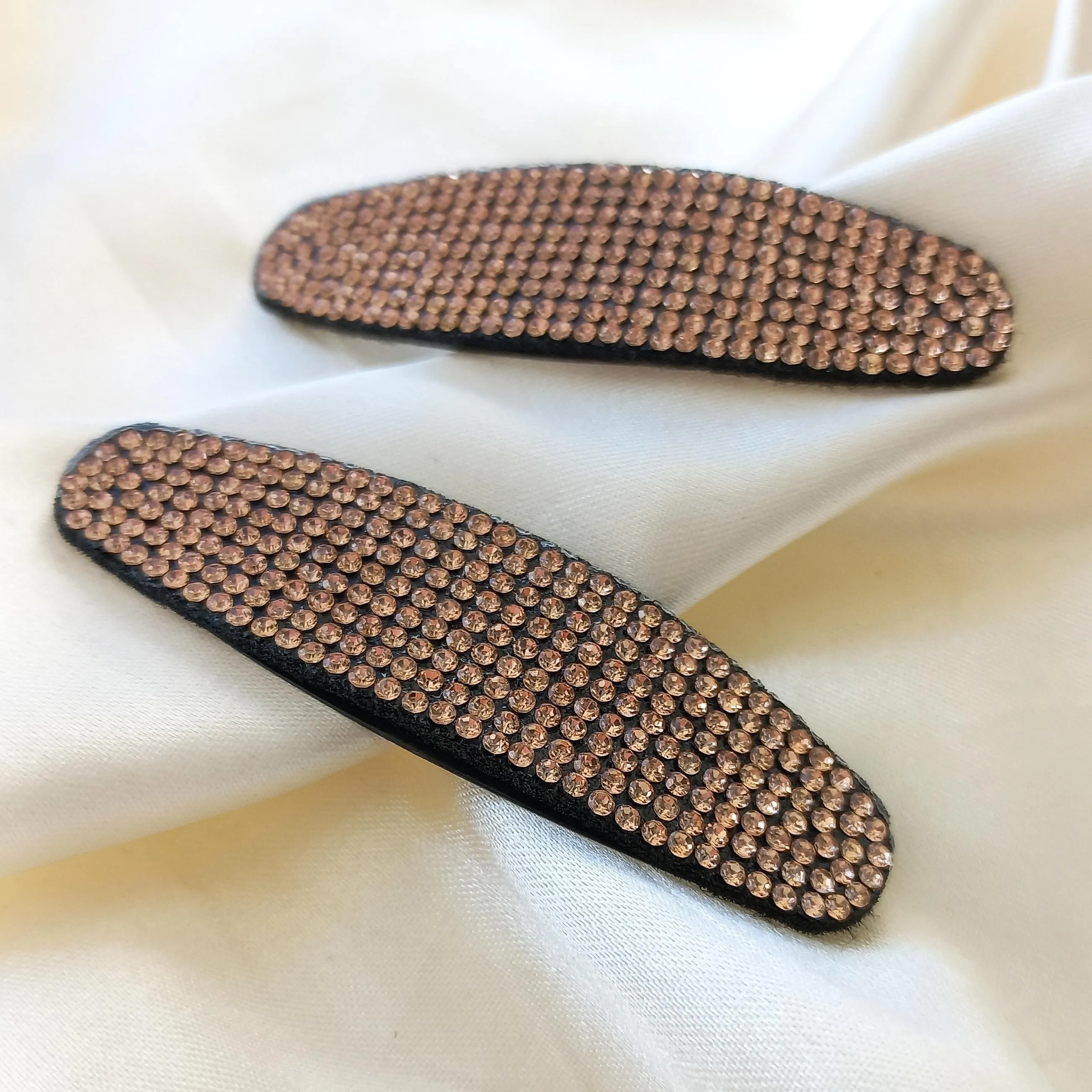 Tic Tac Strass Oval Rosê | Deluna Joias