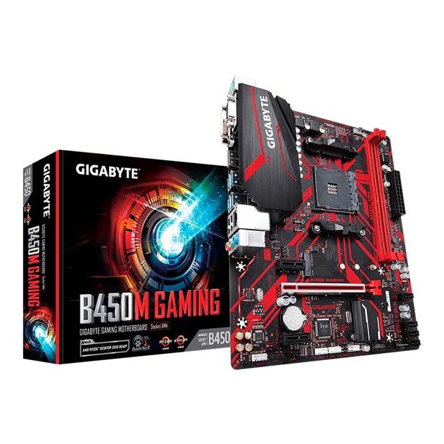 PLACA MAE GIGABYTE B450M GAMING - B450 / AM4 / DDR4 | i9 Tec Informatica