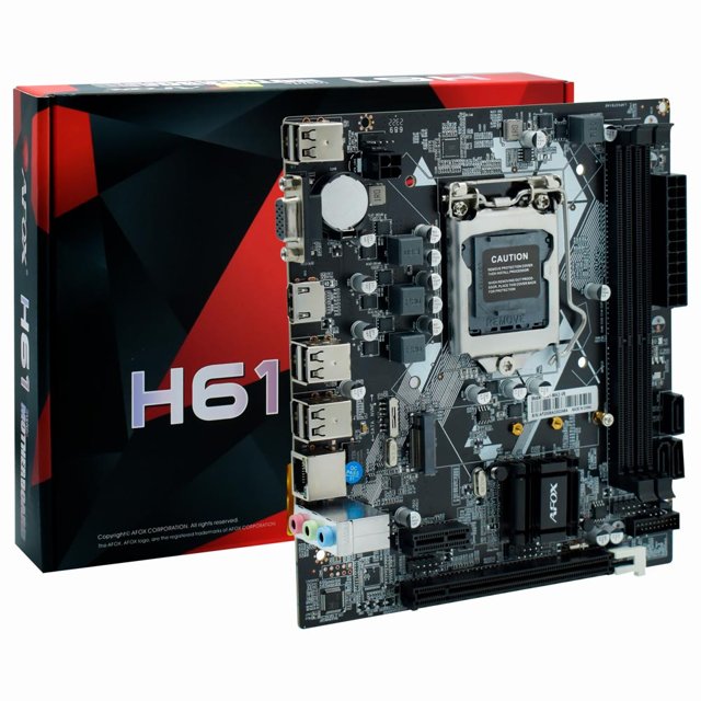 PLACA MÃE AFOX IH61-MA2-V6 - H61 / LGA 1155 / DDR3 | i9 Tec Informatica