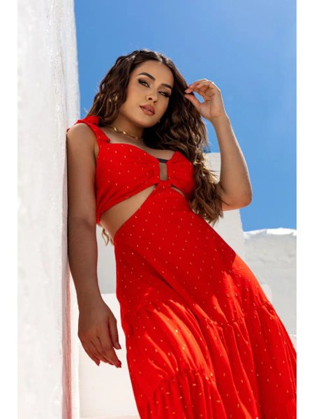 Vestido Ava - Vermelho | Wish Brand