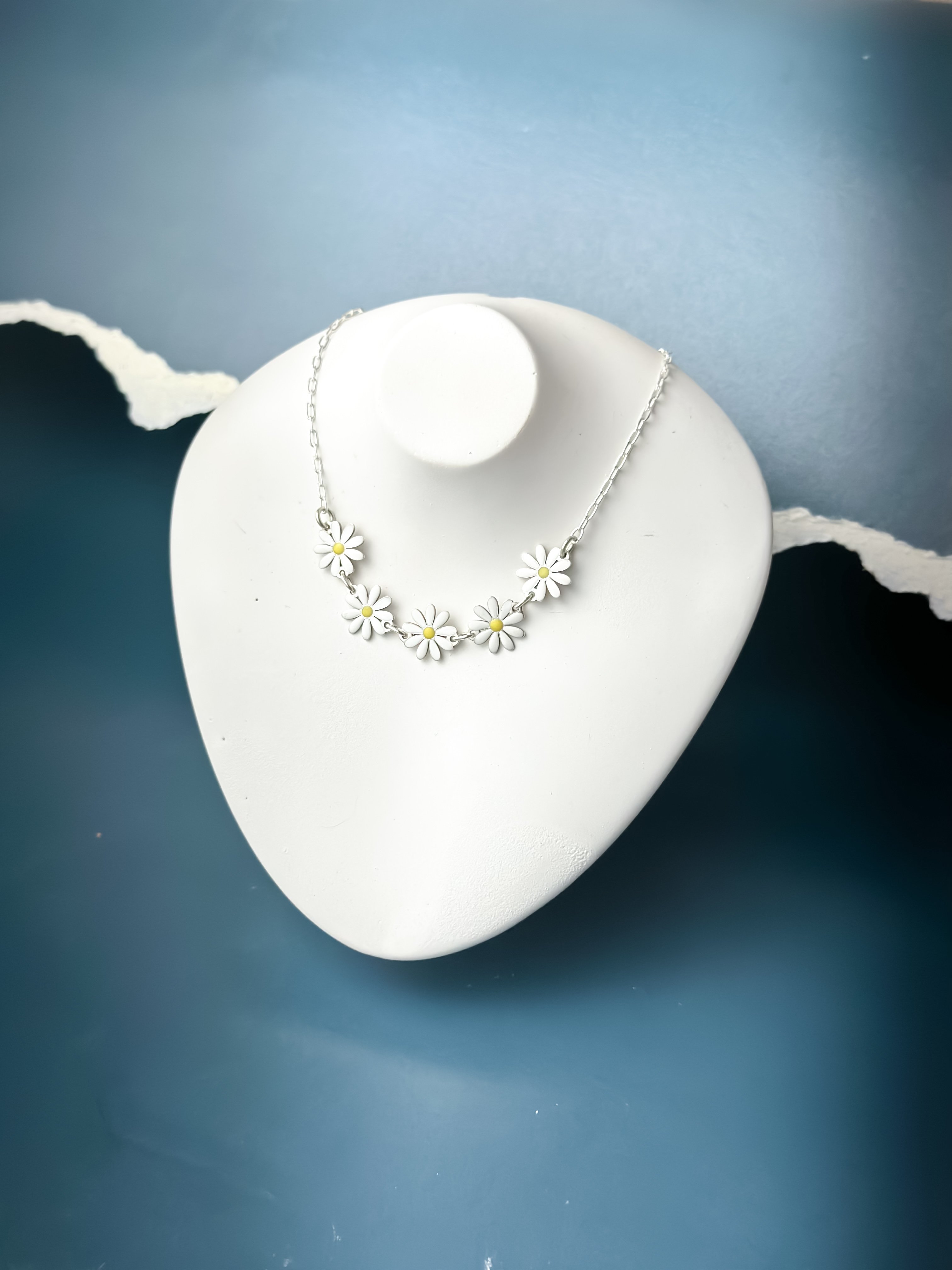 Colar Cinco Margaridas Prata 925 | LIRIOH JOIAS