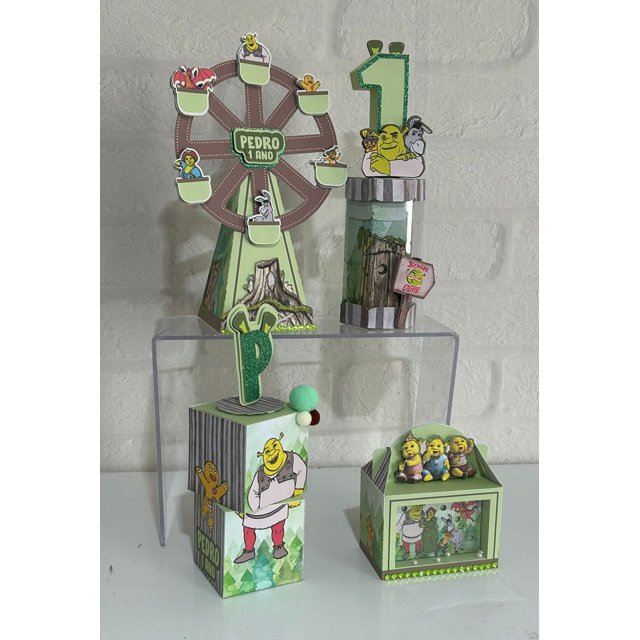 Kit Personalizados Shrek - 24 peças | Papel Criativo Personalizações
