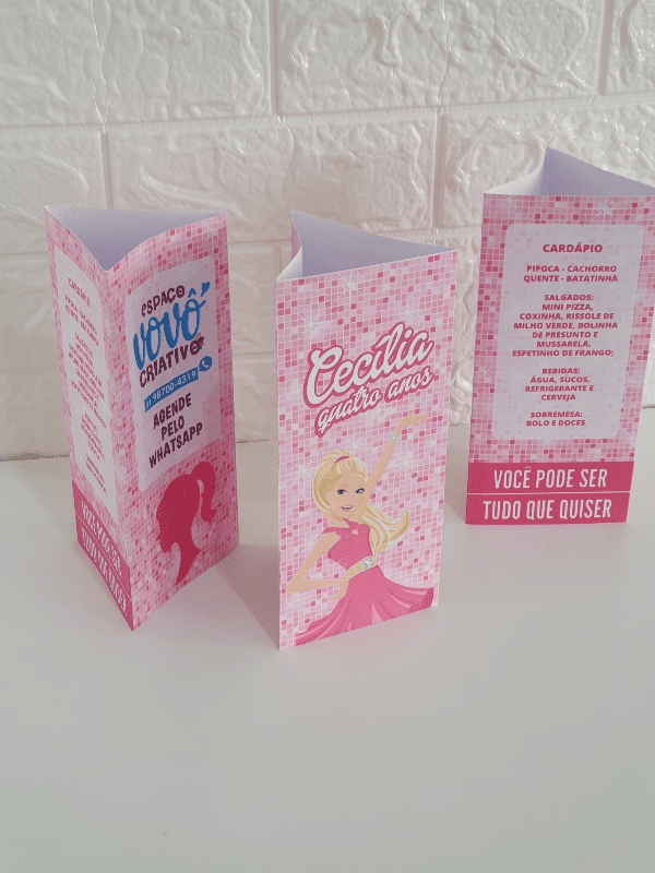 Menu Triangular | Papel Criativo Personalizações