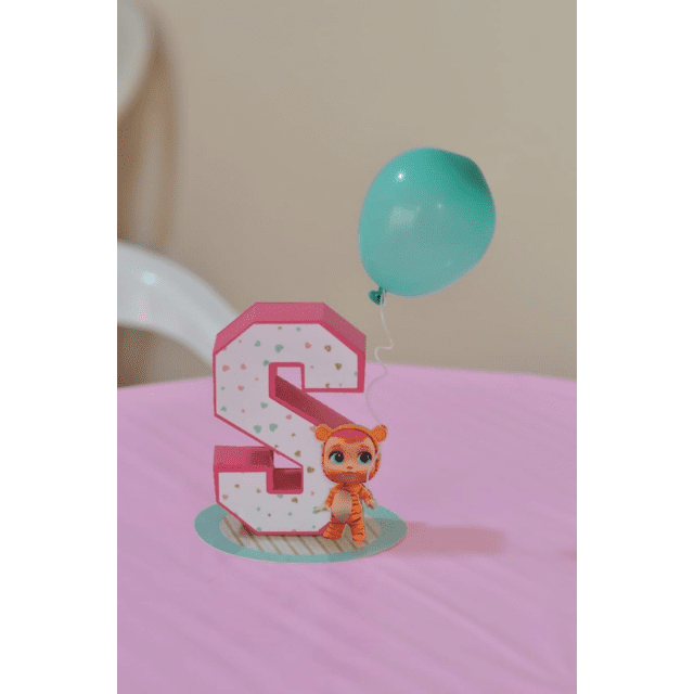 Centro de Mesa Letra 3D | Papel Criativo Personalizações