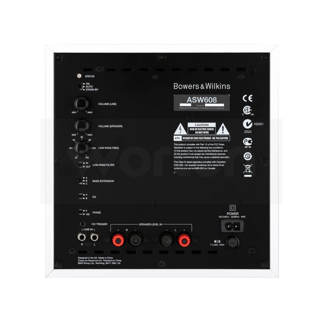 Subwoofer B&W ASW608 - 8" - 200W - 600 Series - Preto | AudioTAG