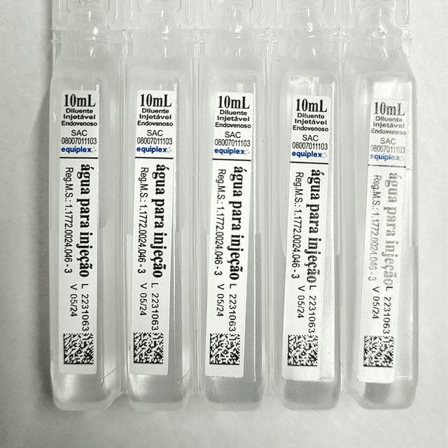 Água para Injetáveis 10 ML 30 UNIDADES | Soromed Hospitalar