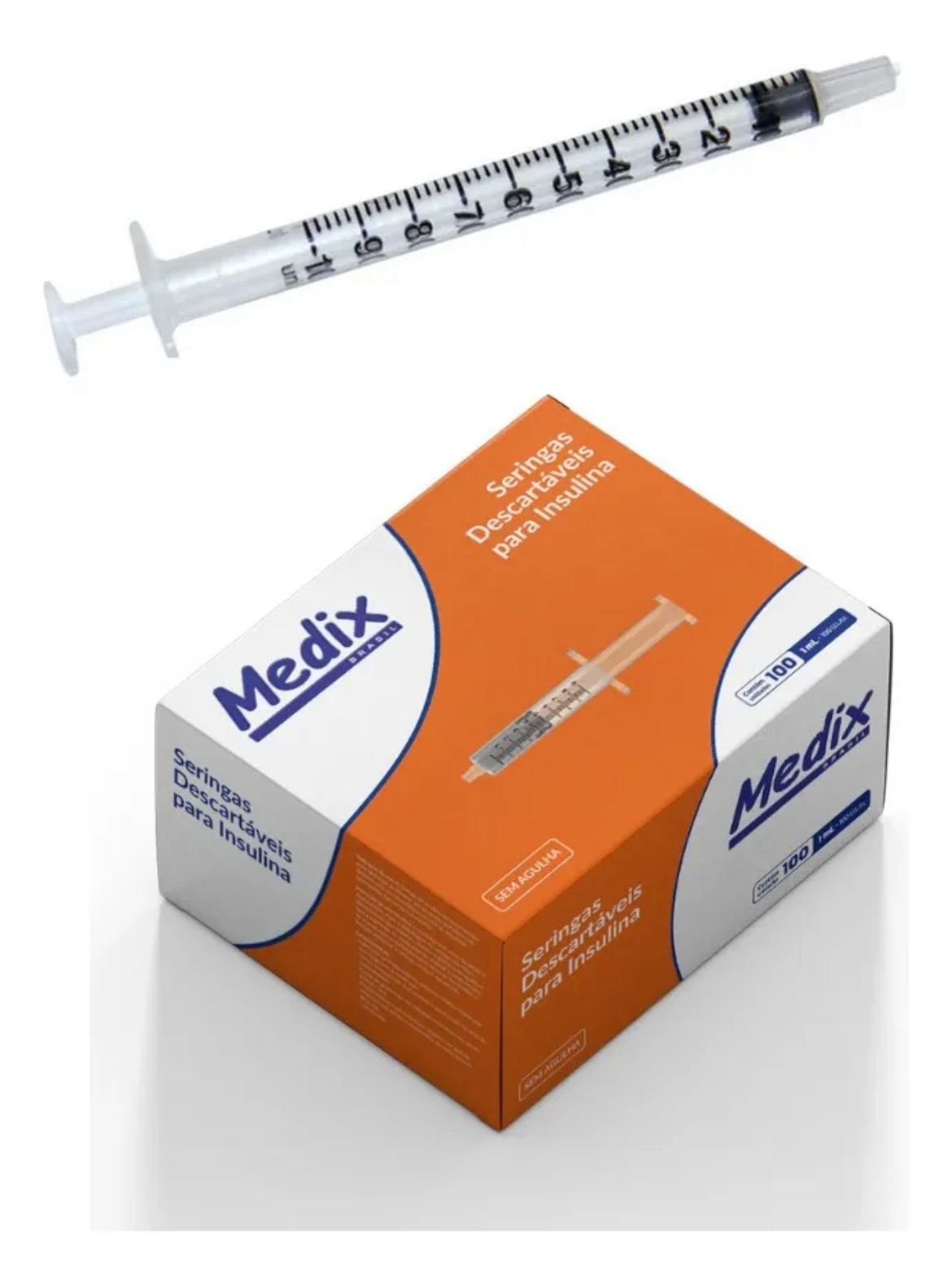 Seringa 1ml Sem Agulha (Cx com 100 Unidades) – Descartável | Soromed ...