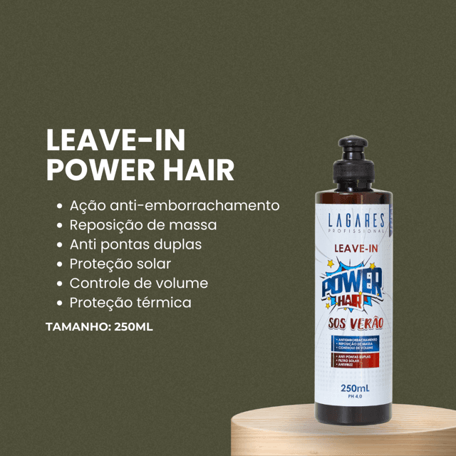 Leave-in Power Hair S.O.S Verão | Serafina Cosméticos