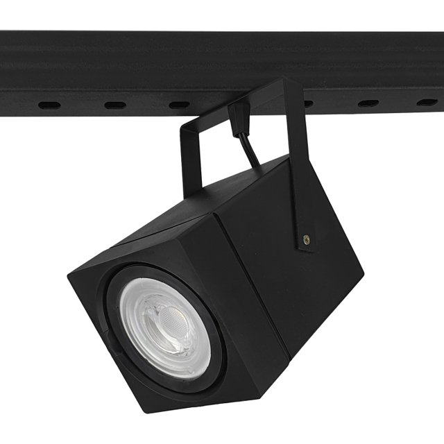 Spot Sobrepor Quadrado Direcionável 2392H P/ trilho e Perfilado 9x9x12,5cm E27 P/ Par20 ...