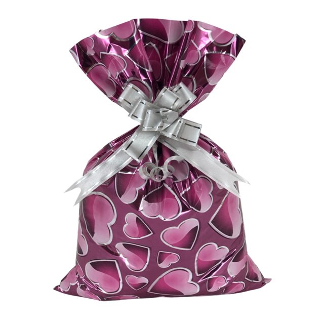 Saco de presente Metalizado 35x54cm 50un / | Aliança Embalagens