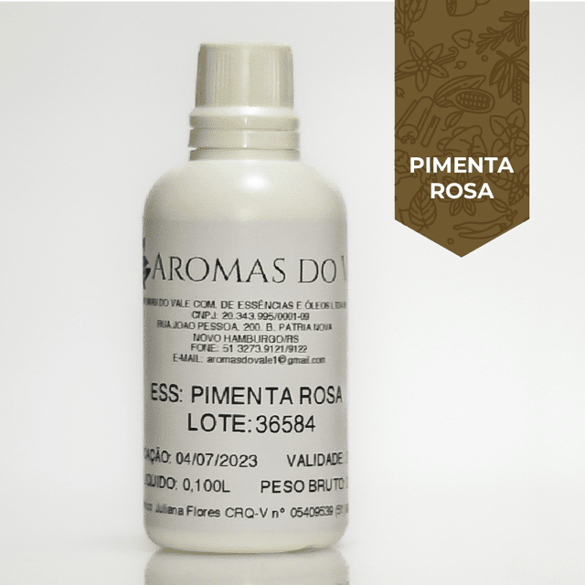 Essência Pimenta Rosa | Aromas do Vale