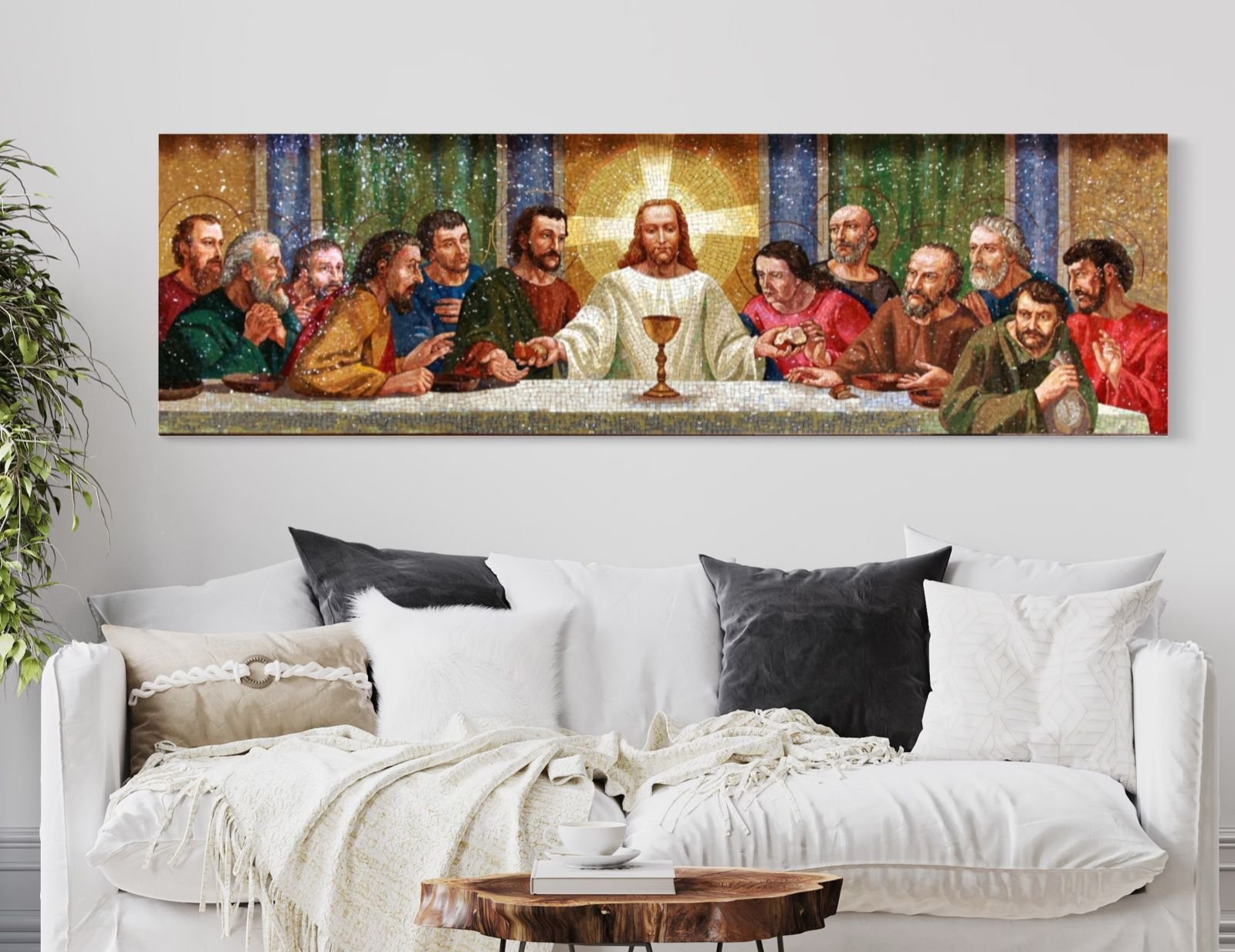 Quadro Decorativo - Panorâmico Santa Ceia | Van Gogh Quadros