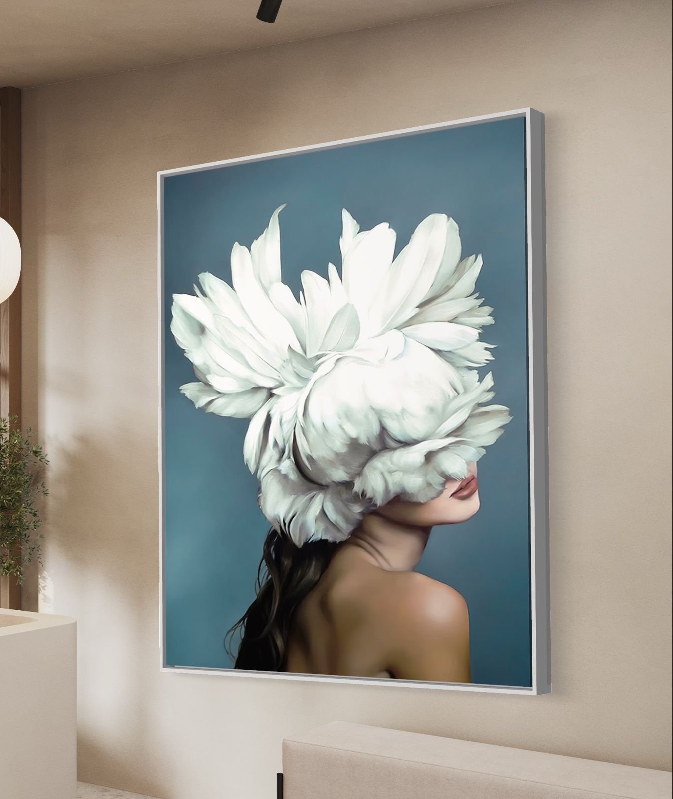 Quadro de Flor - Women Feather | Van Gogh Quadros