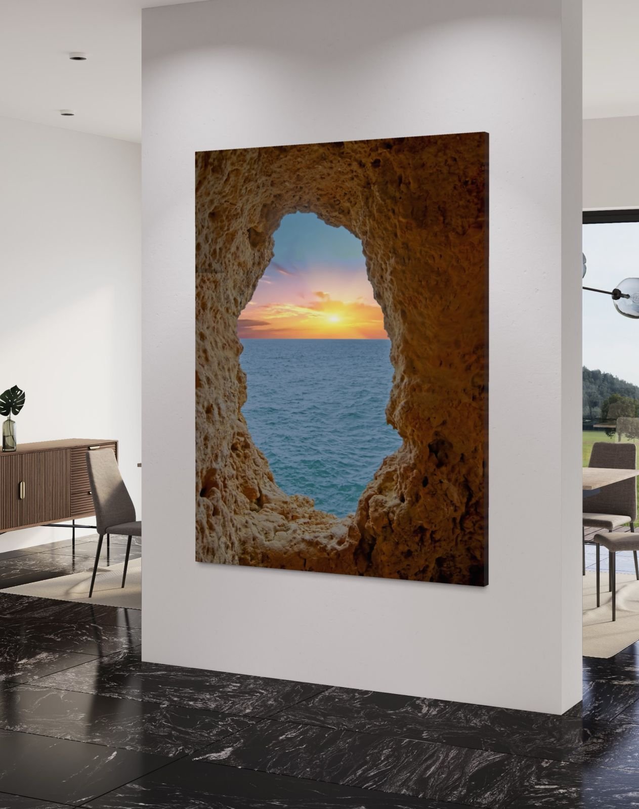 Quadro de Paisagem - Rochas Naturais | Van Gogh Quadros