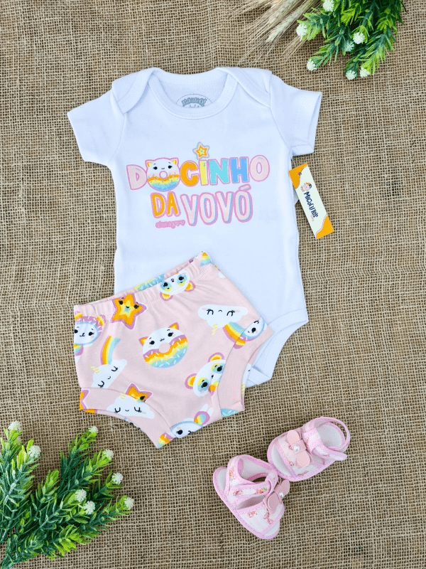 Conjunto Docinho da Vovó | Algodão Doce Kids