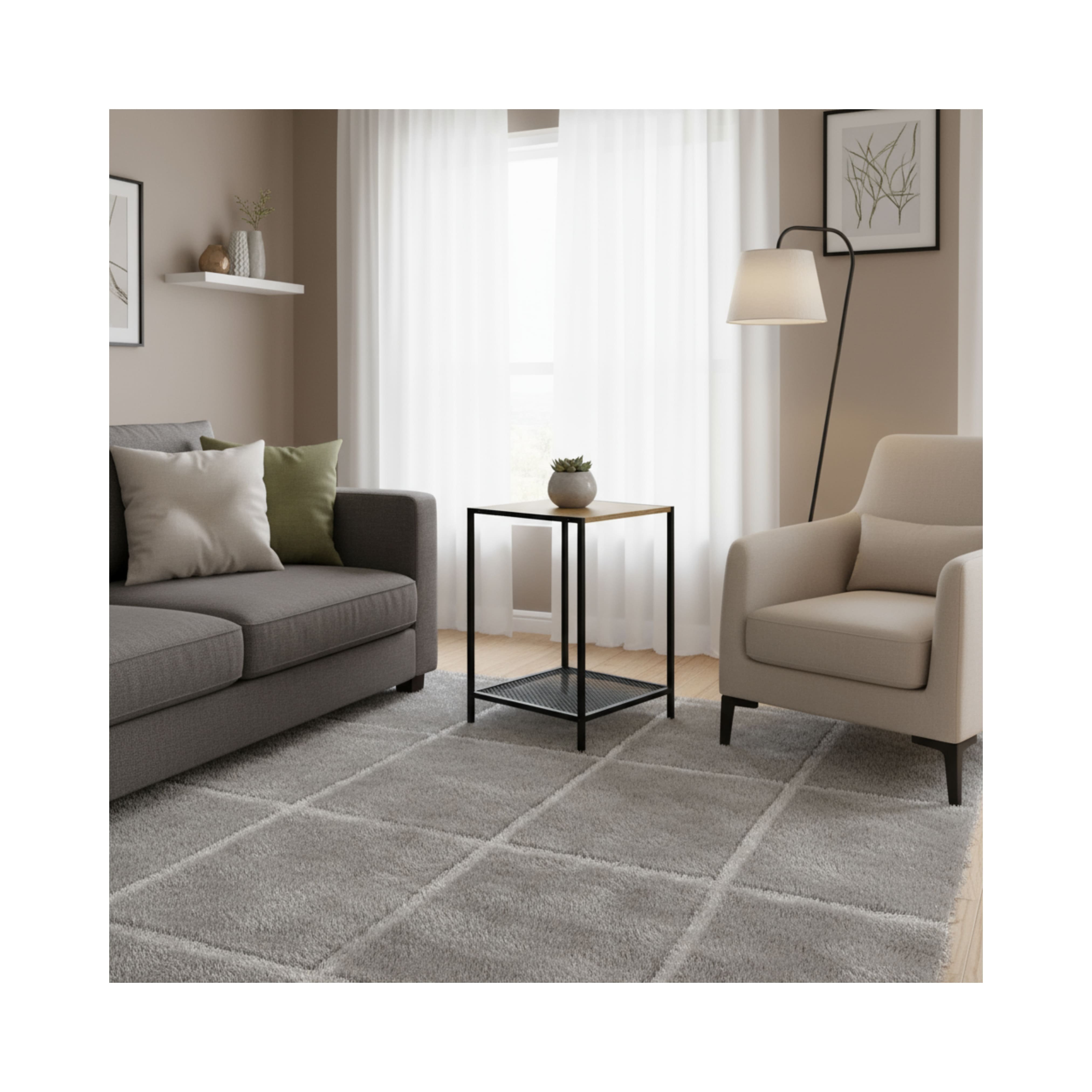 Mesa Lateral Steel | Horizon Interiores