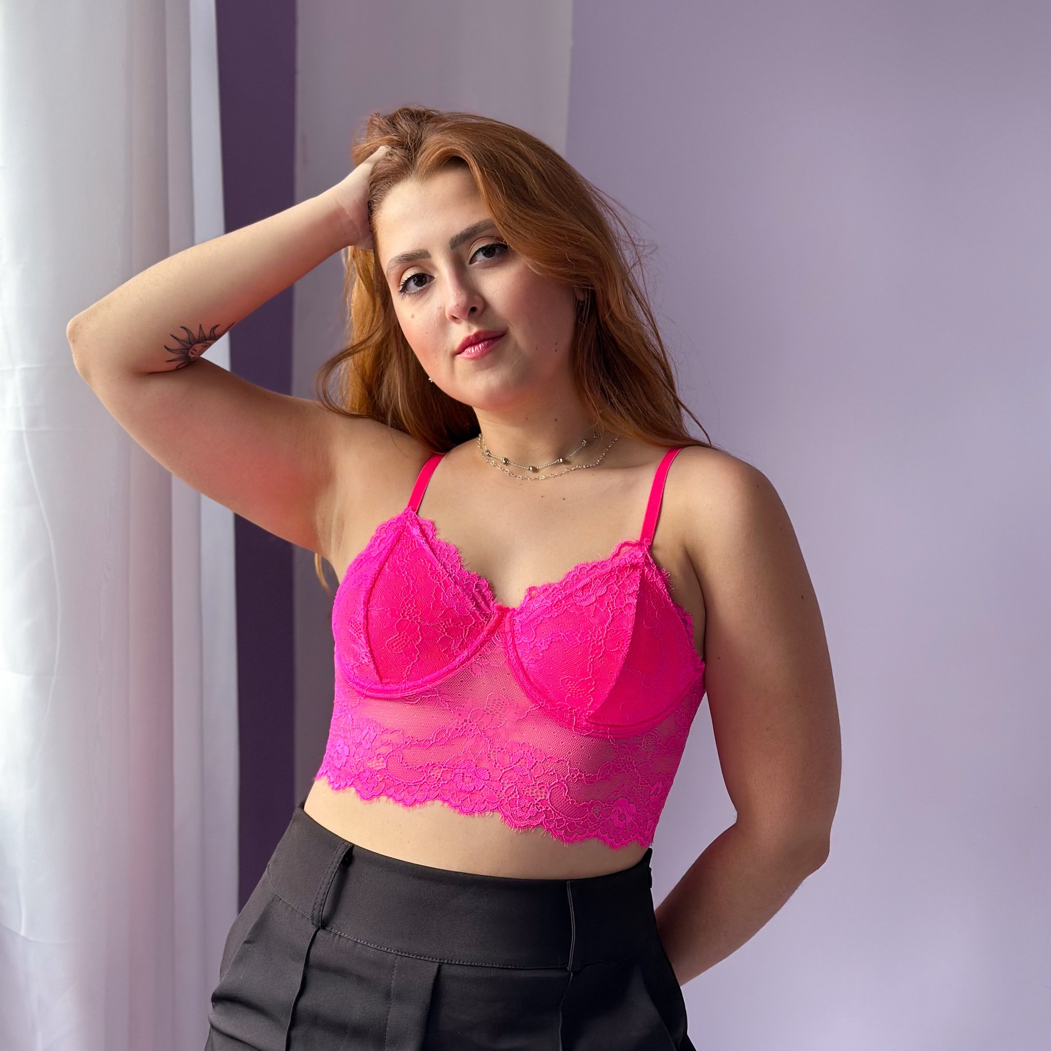 Top Ayla neon P e M | Dilua Lingerie