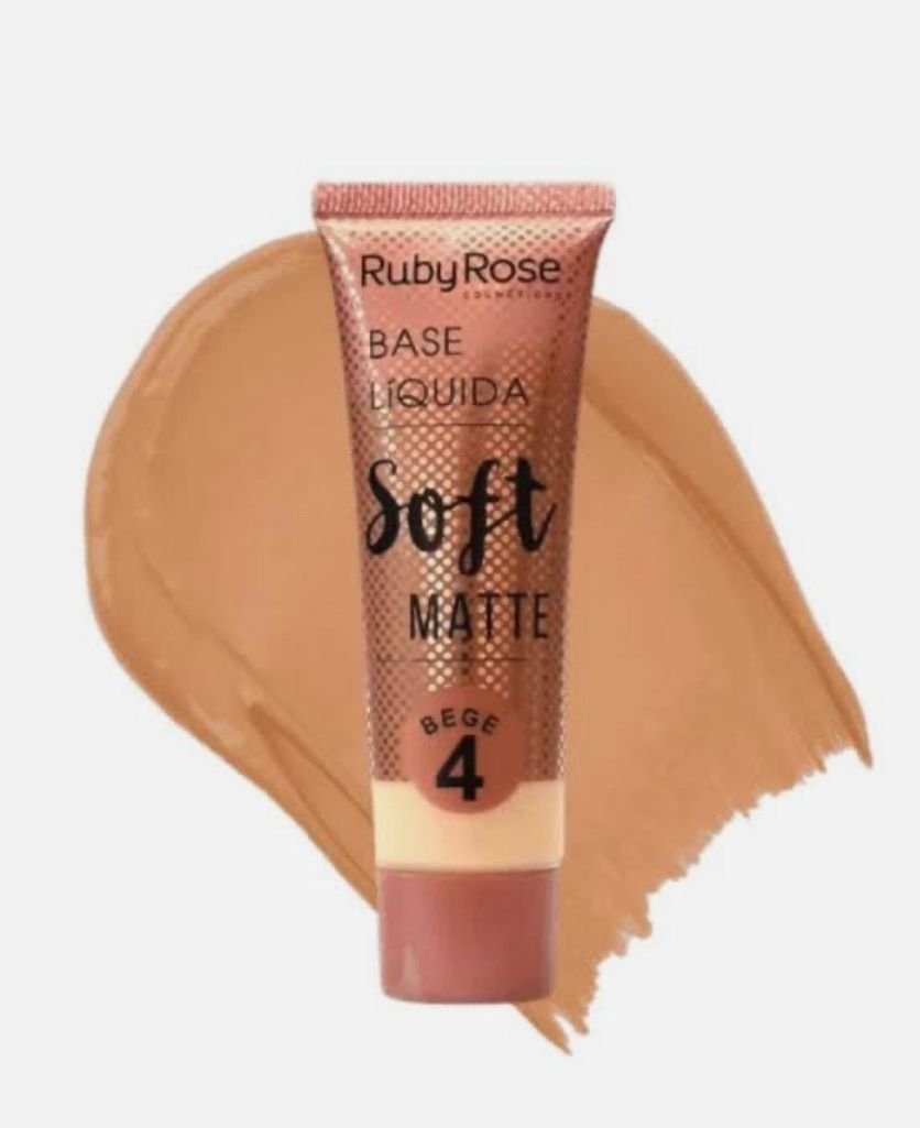 Base Líquida Soft Matte Bege 4 Ruby Rose | Frasi Cosméticos