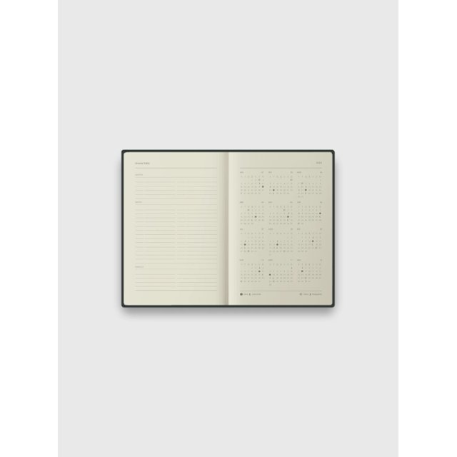 Agenda Diária 2025 Folk books Lume Verde Jade | PAPEL POR AÍ